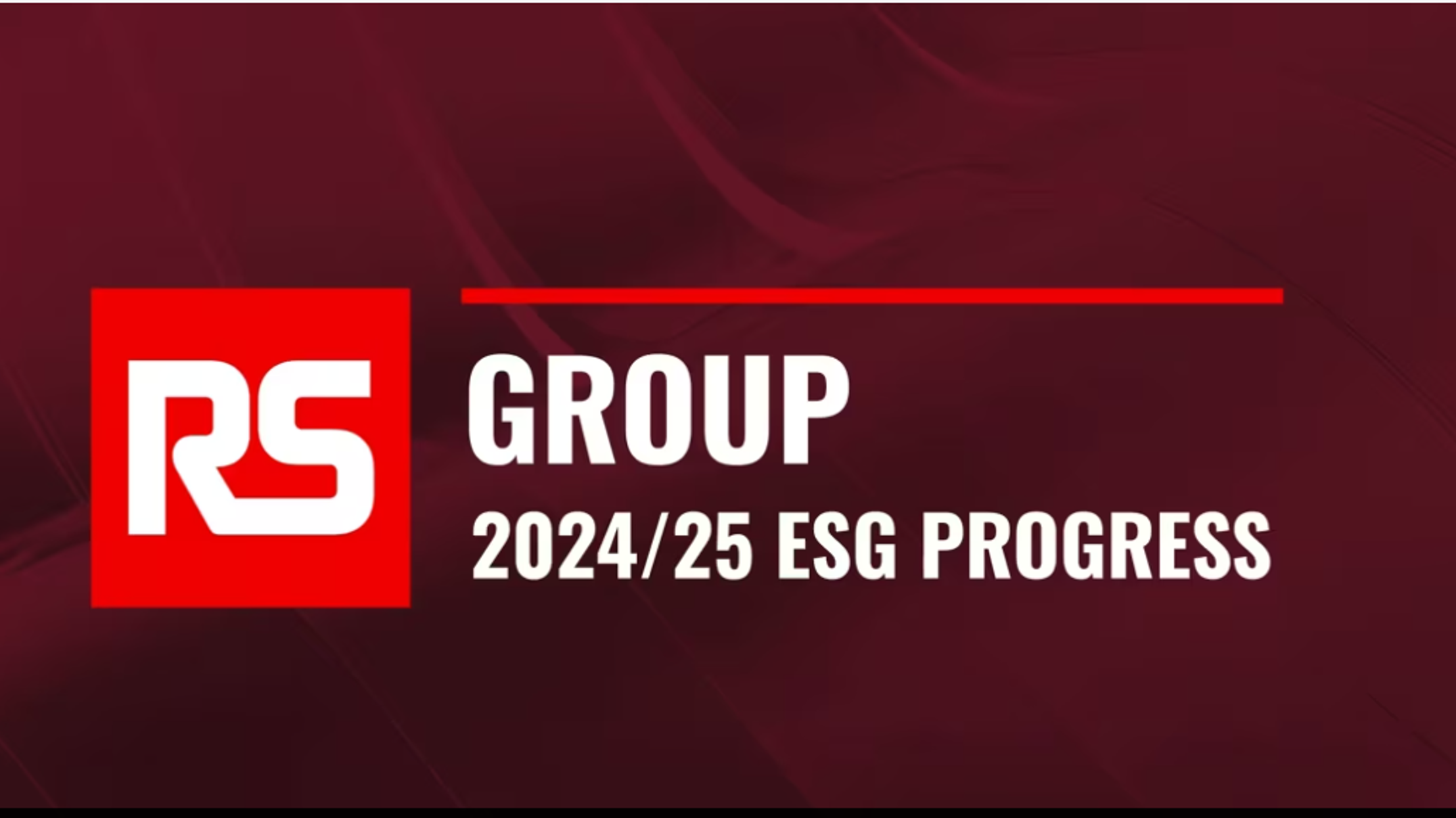 ESG Report 2025 - Sustainability - RS Group